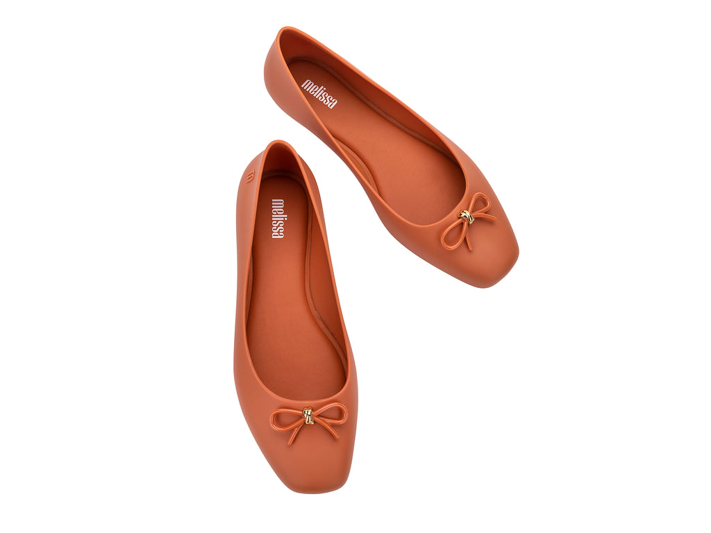 Buy Flat Ballerinas Online | Fashionable Women's Flat Orange Ballerina ...